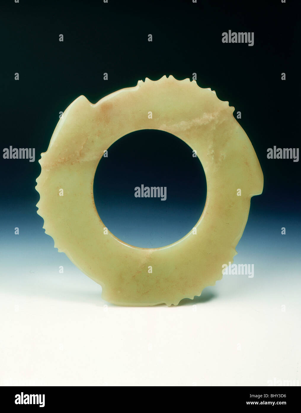 Jade bi-disc, neolithic, Shandong or Henan Longshan culture, China ...