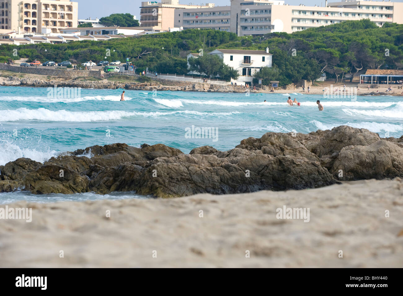 The beach of Agulla on Majorca in Spain Stock Photo - Alamy