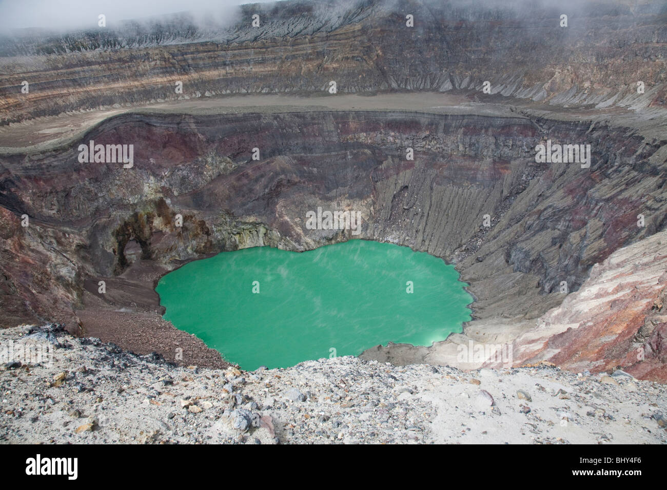 Santa Ana Volcano, Crater Lake, Cerro Verde, El Salvador Stock Photo ...