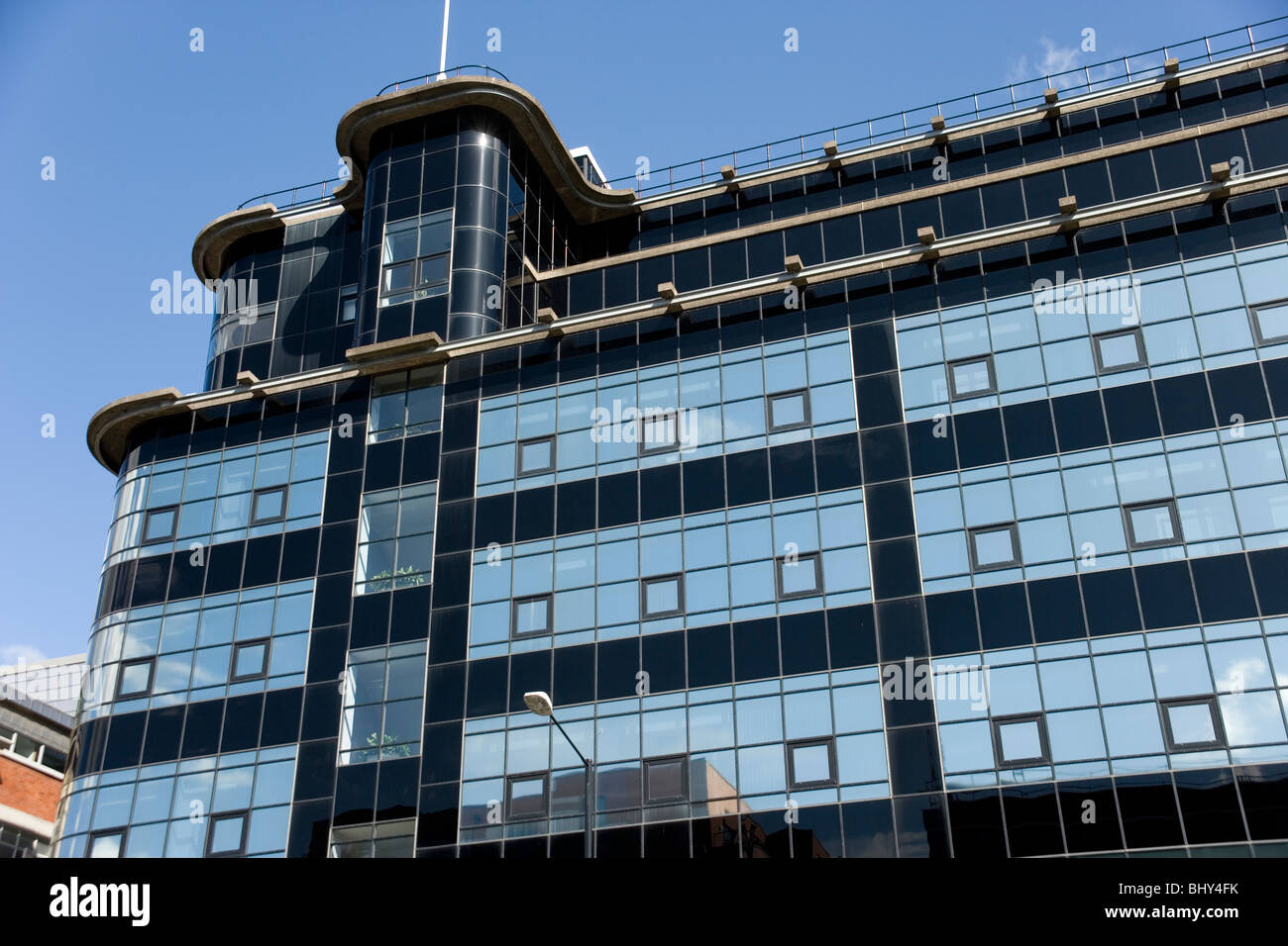 Black Building on Great Ancoats Street in Manchester Stock Photo - Alamy