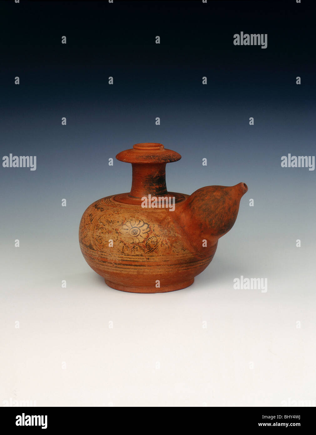 Kendi with polychrome decoration, Thailand, 1525-1550. Artist: Unknown ...