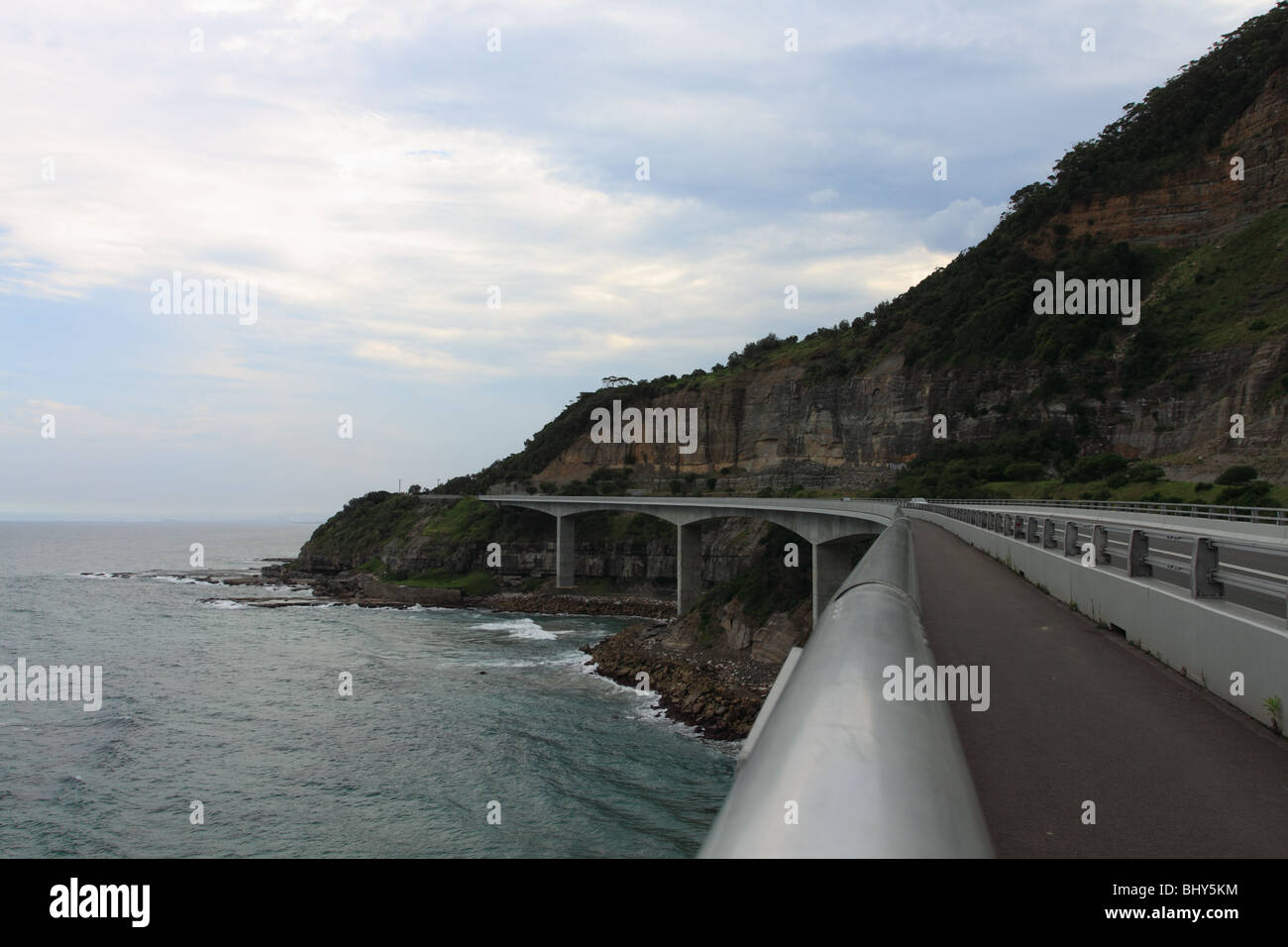 The Sea Cliff Bridge on The Grand Pacific Highway, south of Sydney, NSW ...