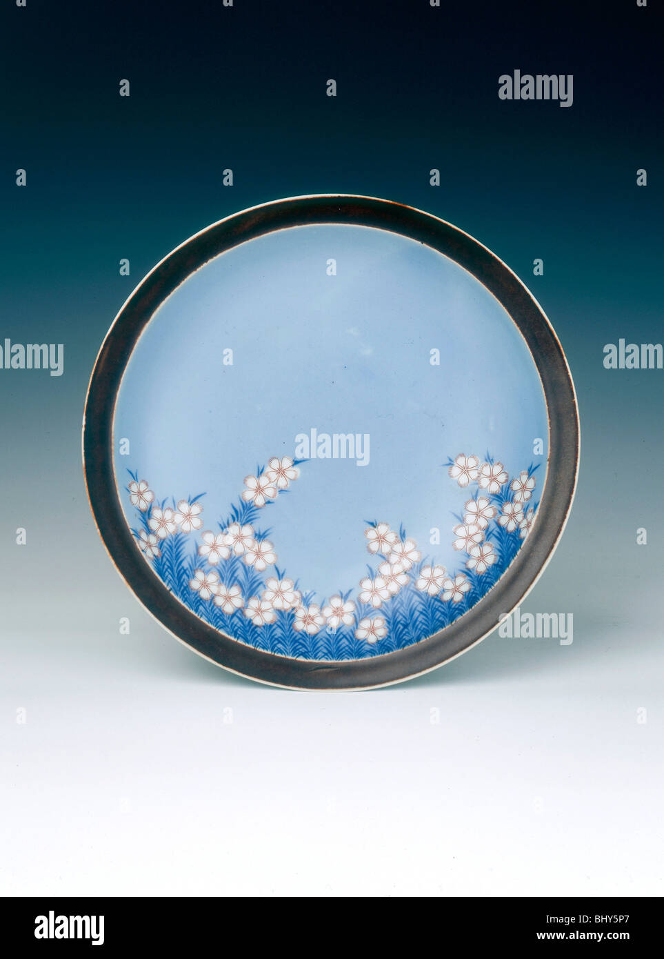 Nabeshima polychrome dish, Kyoho Era, middle Edo period, Japan, 1716 ...