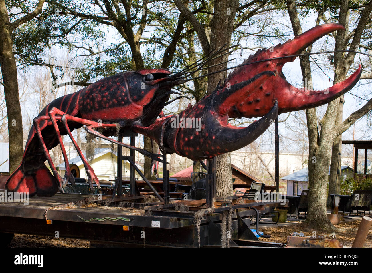 Crawfish sculpture in Breaux Bridge, Louisiana Stock Photo - Alamy