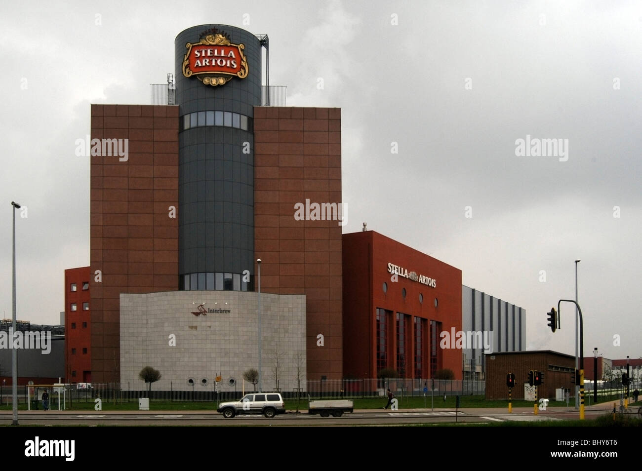 The Stella Artois brewery in Leuven, Belgium, home to InBev Stock Photo ...