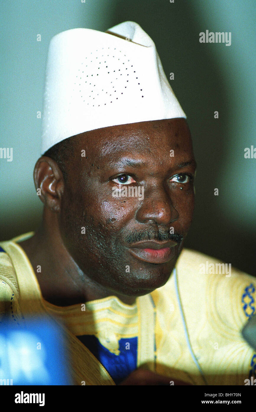 MOUSSA TRAORE PRESIDENT OF MALI 30 September 1990 Stock Photo - Alamy