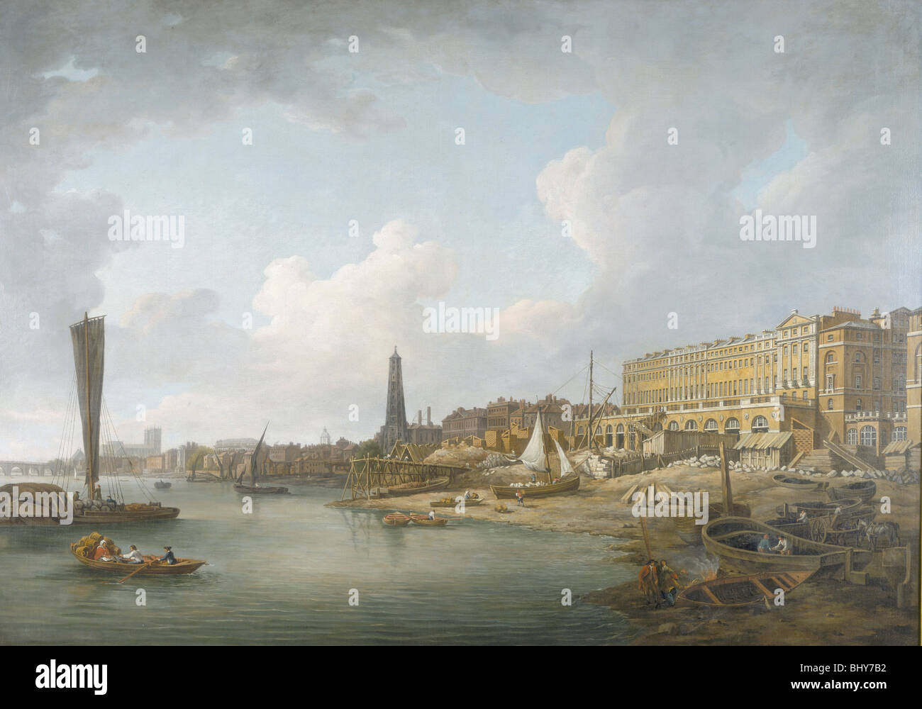 'The London Riverfront between Westminster and the Adelphi', c1771 ...