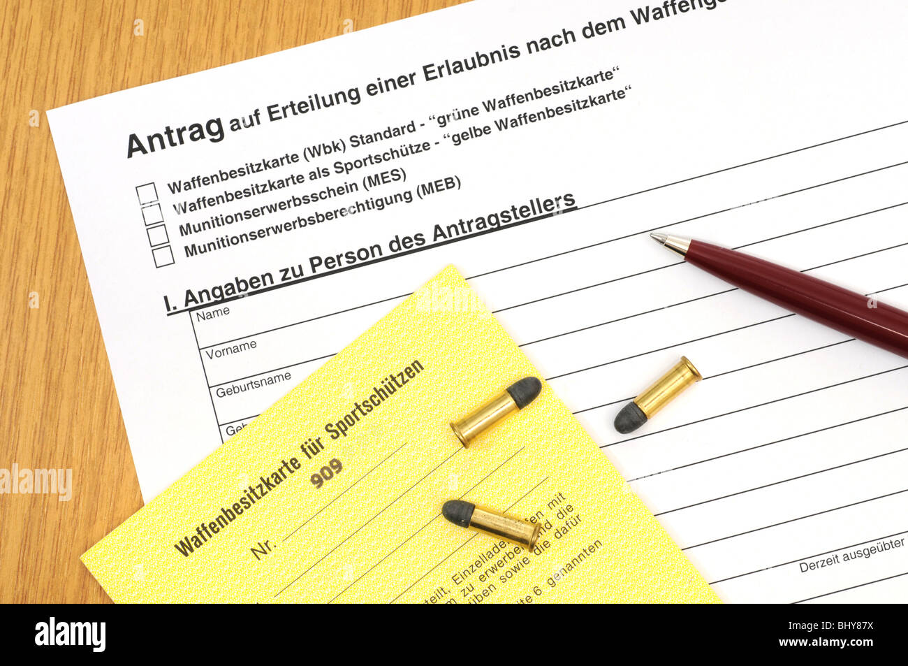 Waffenschein High Resolution Stock Photography and Images - Alamy