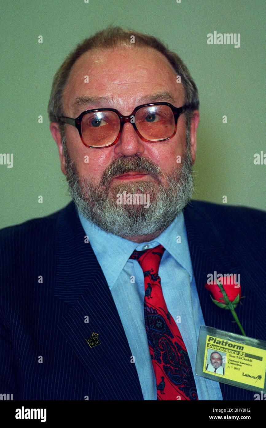 SAM MCCLUSKIE N.U.S. (SECRETARY) 28 November 1991 Stock Photo - Alamy