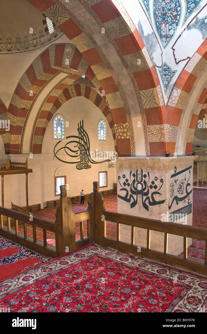 Interior view of The Old Mosque,Edirne,Turkey Stock Photo - Alamy