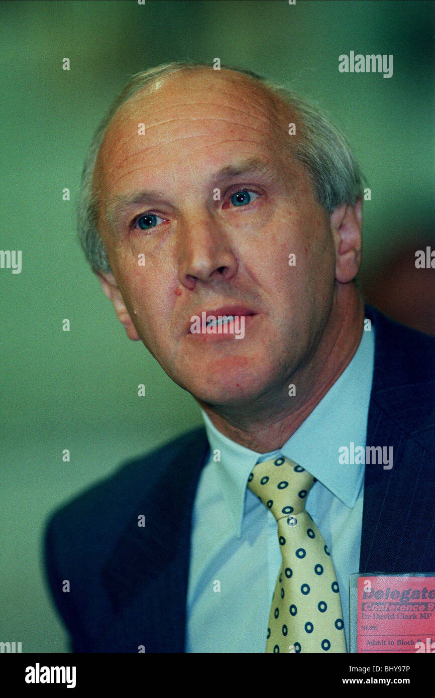 DAVID CLARK MP LABOUR PARTY S. SHIELDS 28 November 1991 Stock Photo - Alamy