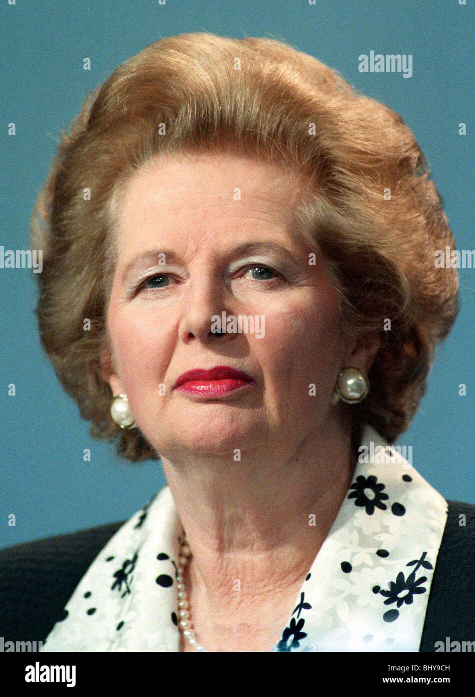 MARGARET THATCHER MP PRIME MINISTER 12 May 1990 Stock Photo - Alamy