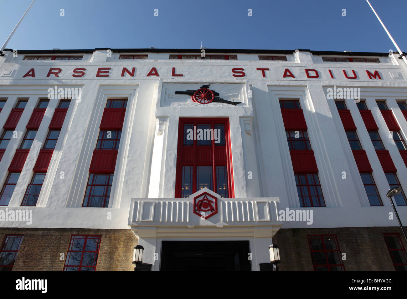 The East Stand of the old Highbury Football Stadium, now converted into ...