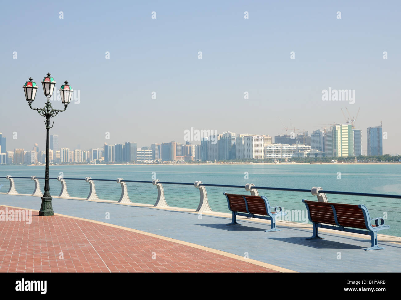 Promenade in Abu Dhabi, United Arab Emirates Stock Photo - Alamy
