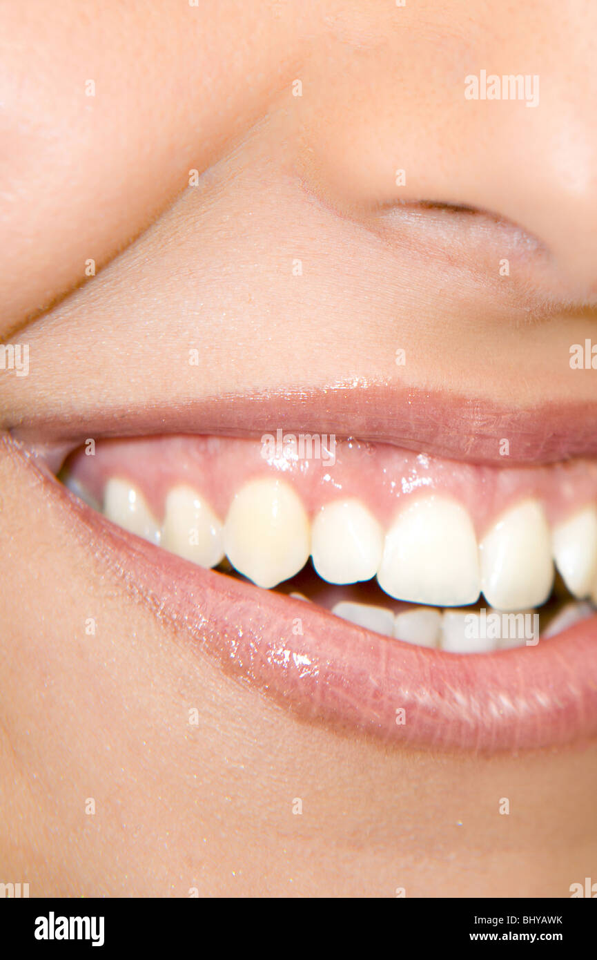 Red Lips Close Up Of Mouth Stock Photos & Red Lips Close Up Of Mouth ...