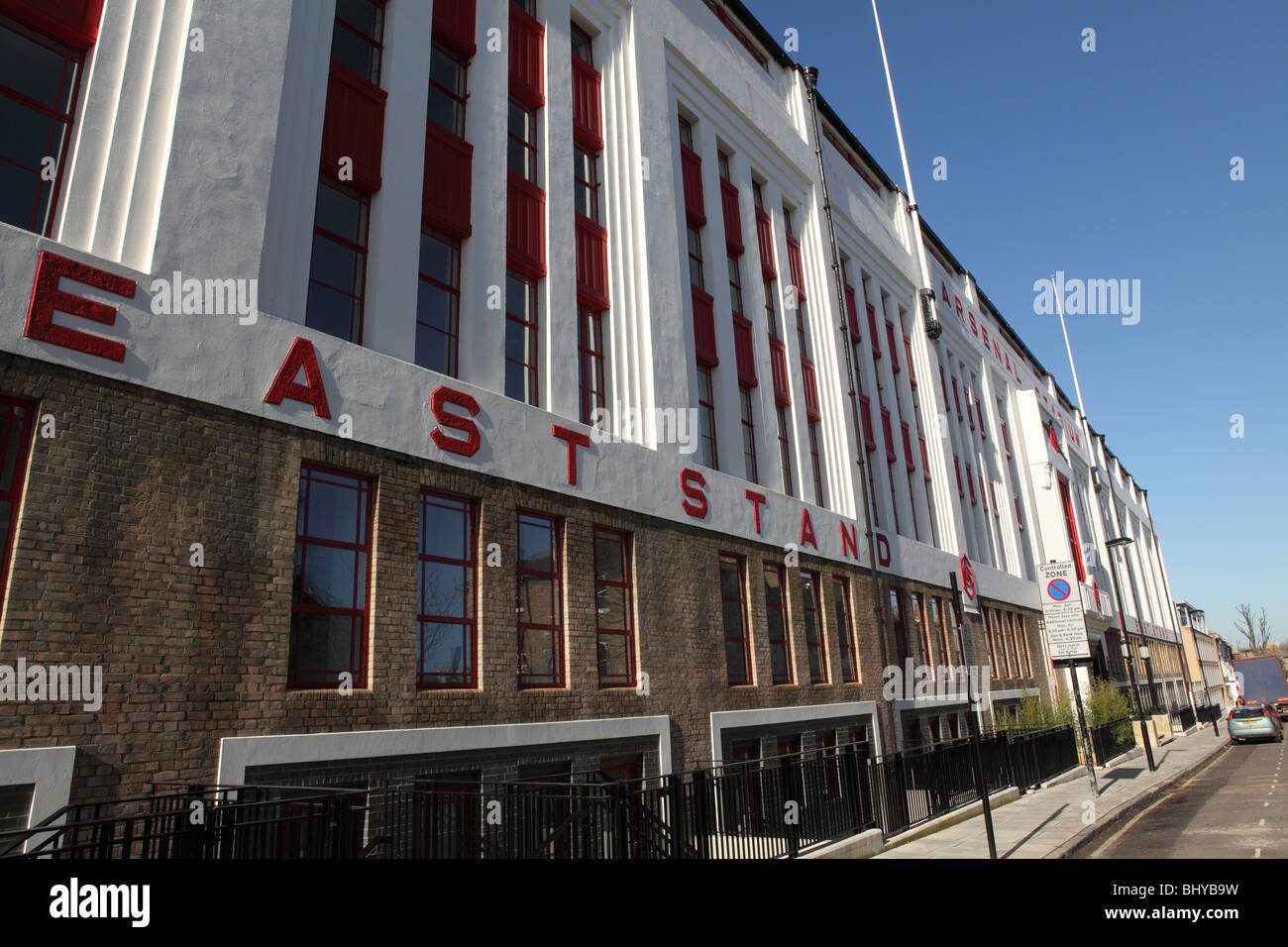 The East Stand of the old Highbury Football Stadium, now converted into ...