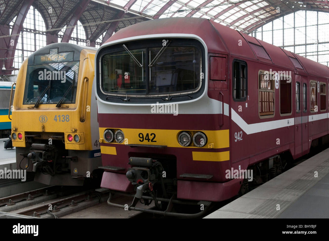 Main train station in Antwerp Antwerpen Belgium Europe Stock Photo - Alamy