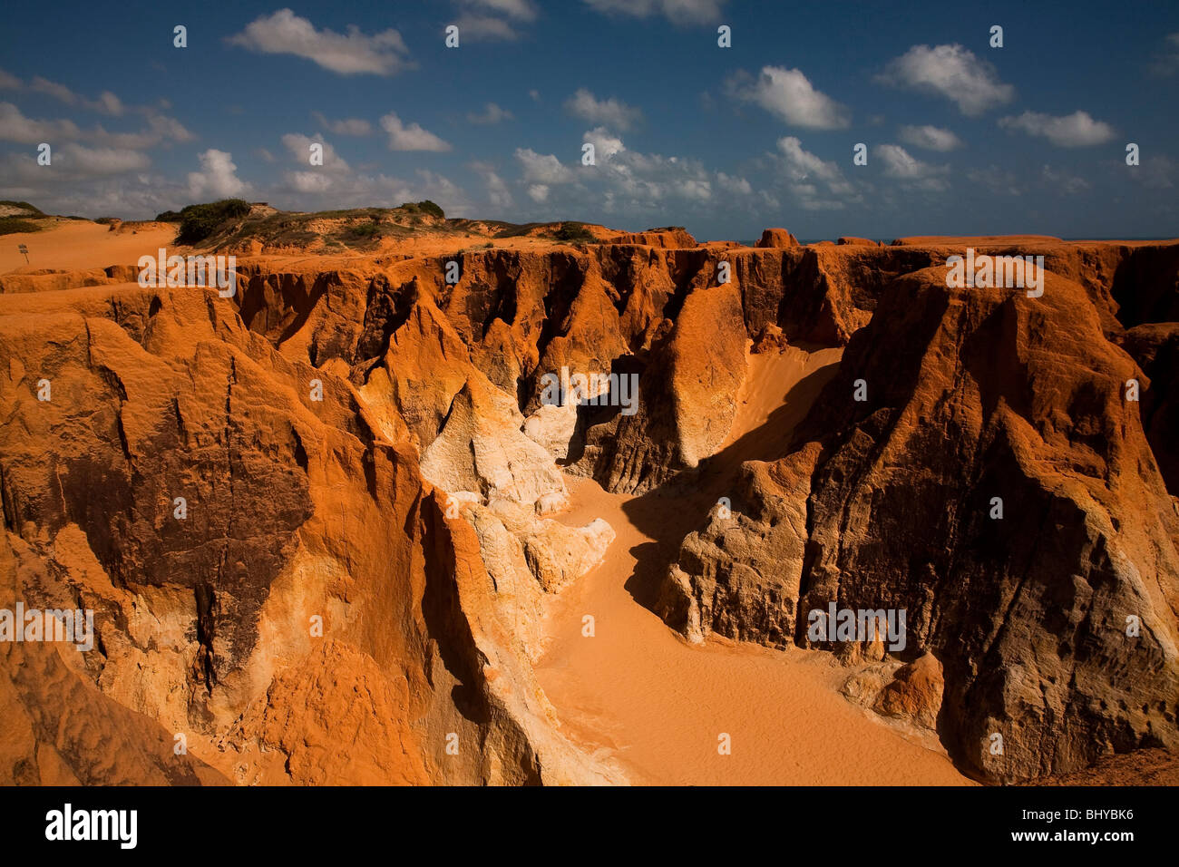 Morro Branco beach cliffs and labyrinths, Ceara State, Northeast Brazil ...