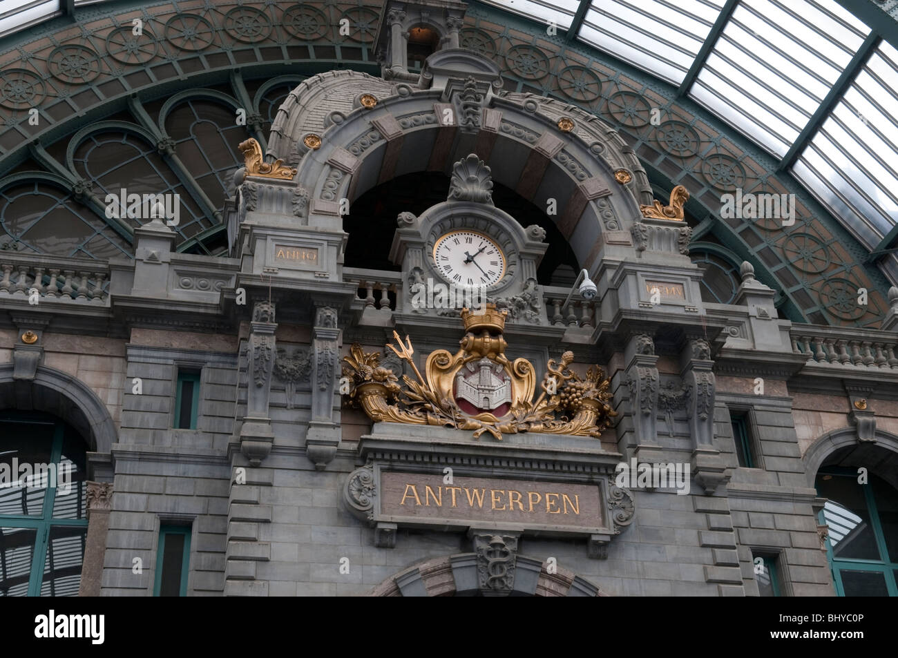 Main train station in Antwerp Antwerpen Belgium Europe Stock Photo - Alamy