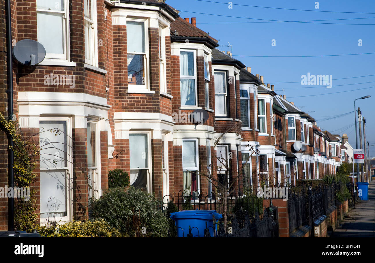 Victorian brick terrace hi-res stock photography and images - Alamy