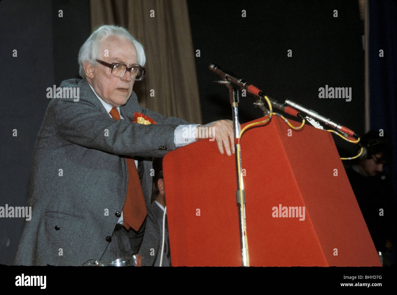 Michael Foot UK Labour leader 1982 Stock Photo - Alamy