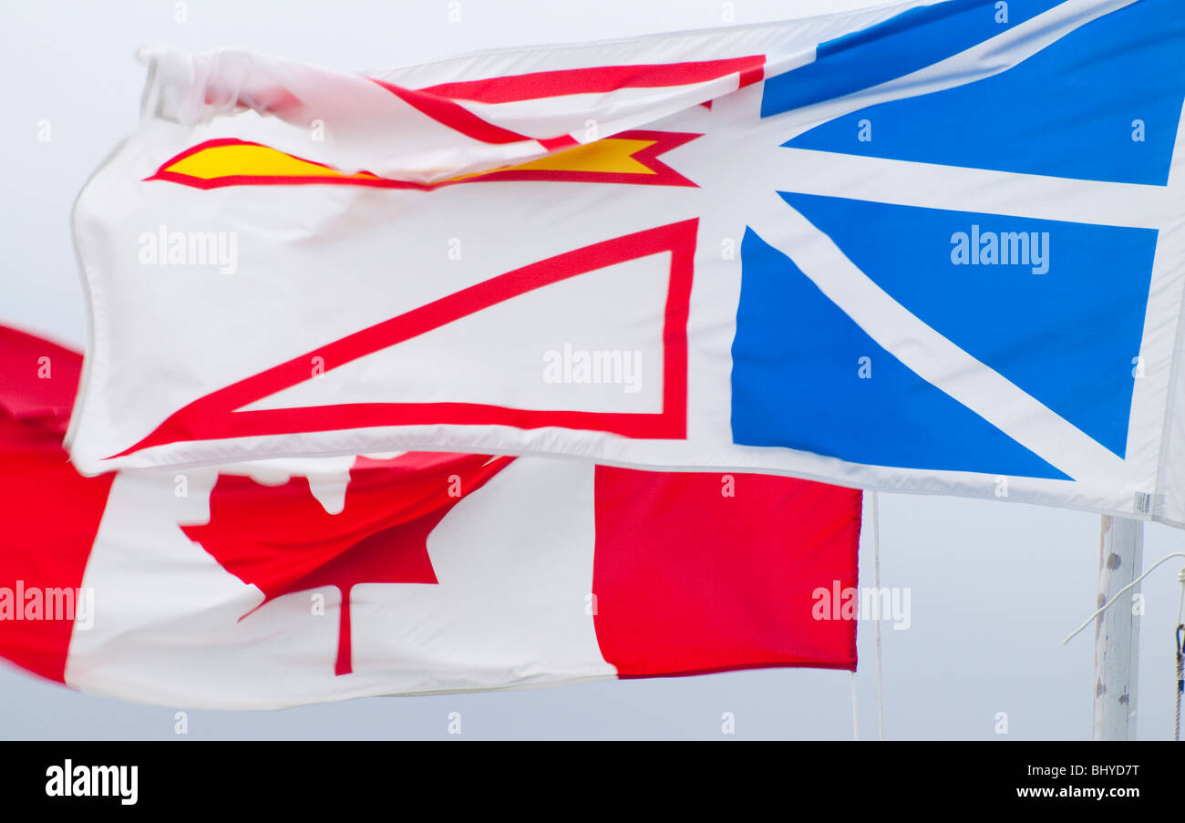 Newfoundland flag wind hi-res stock photography and images - Alamy