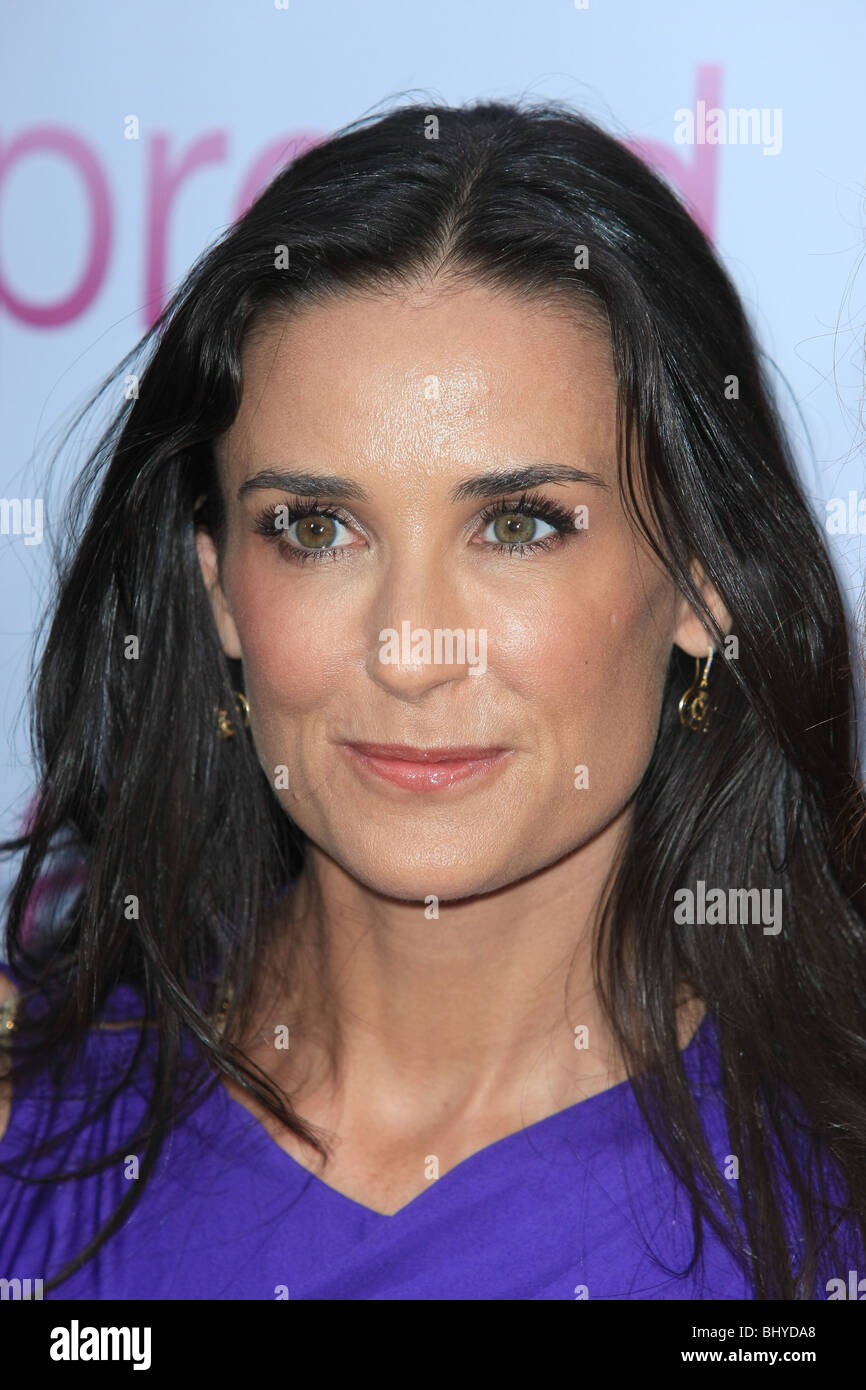 DEMI MOORE SPREAD RED CARPET SCREENING HOLLYWOOD LOS ANGELES CA USA 03 August 2009 Stock Photo ...