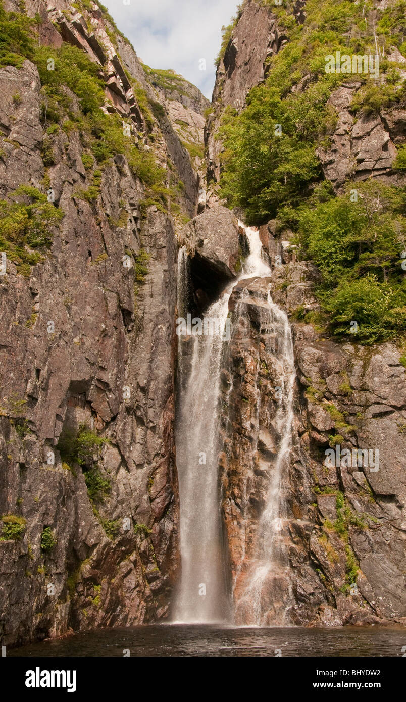 NEWFOUNDLAND, Western Brook Pond, Gros Morne National Park, Waterfall ...