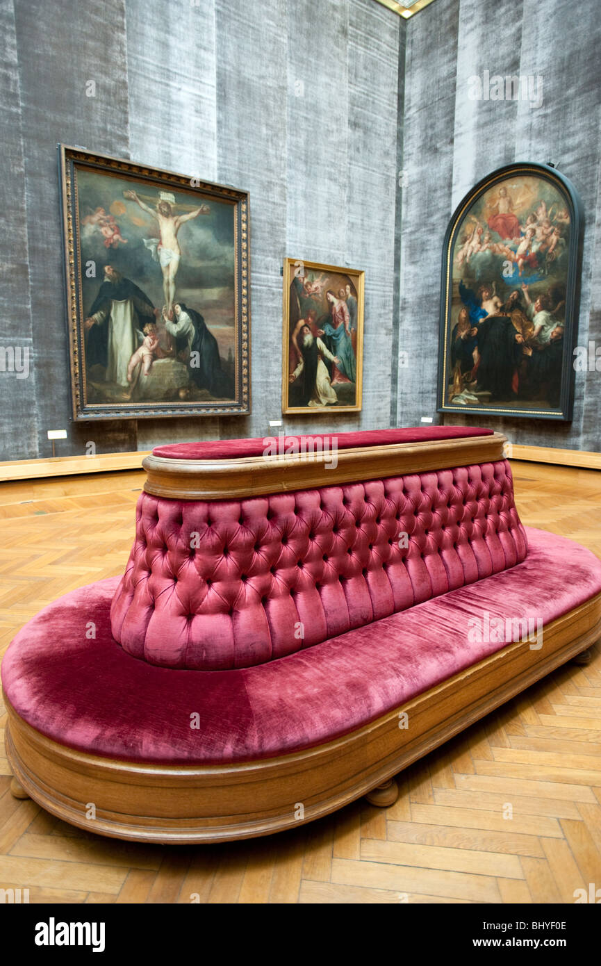 Rubens Room at Royal Museum for Fine Arts in Antwerp Belgium Stock ...