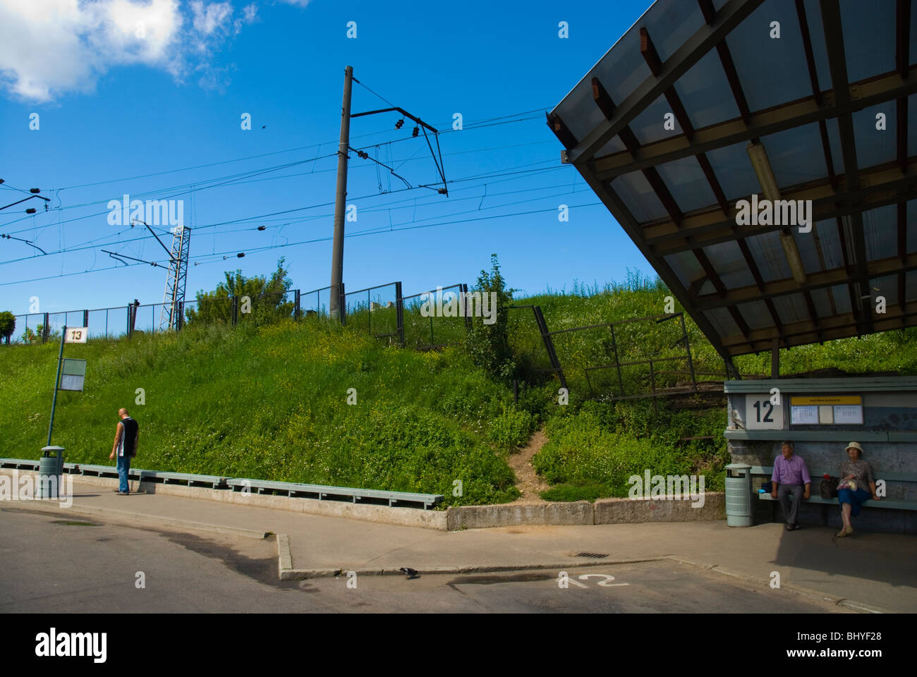 Latvian bus stop hi-res stock photography and images - Alamy