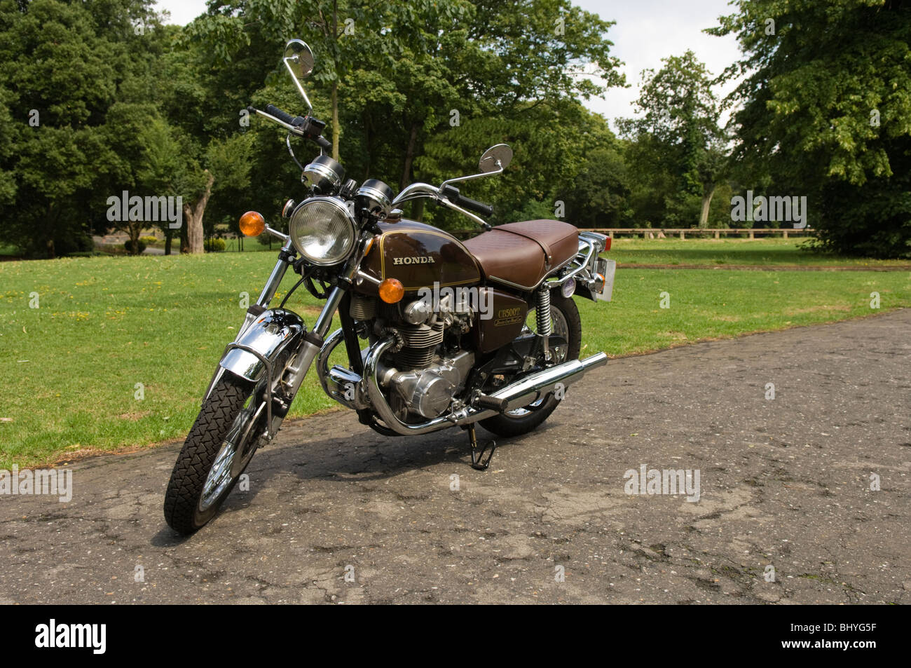 1970s Honda CB500T motorcycle three quarter view Stock Photo - Alamy