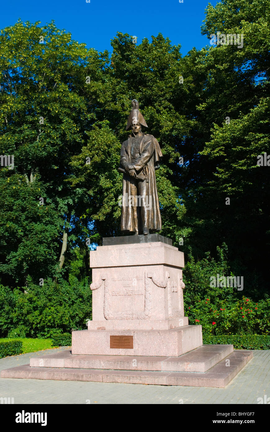 Statue in Esplanade park in central Riga Latvia Europe Stock Photo - Alamy