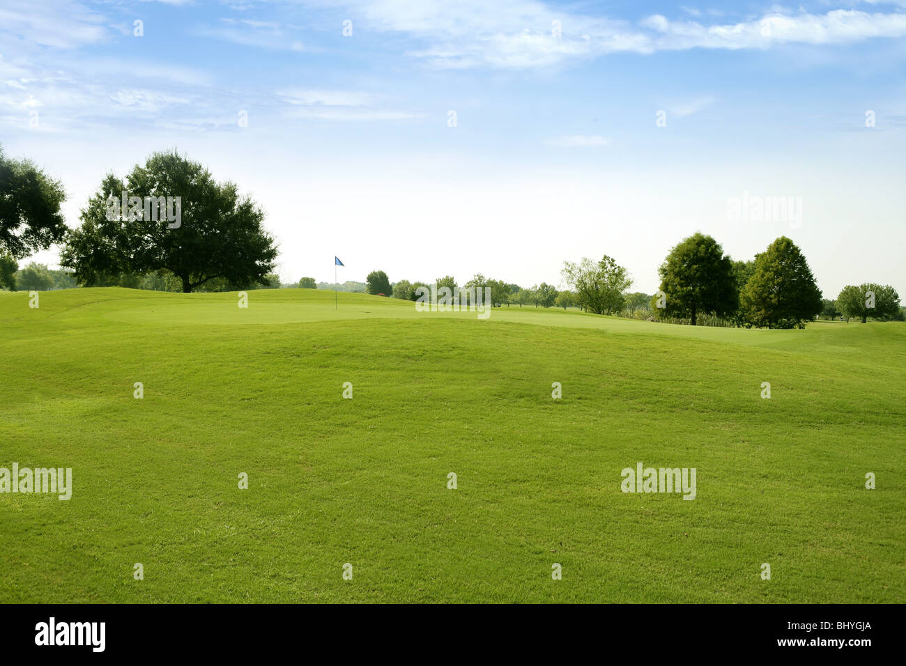 Beautigul Golf green grass sport field in Houston Texas Stock Photo - Alamy