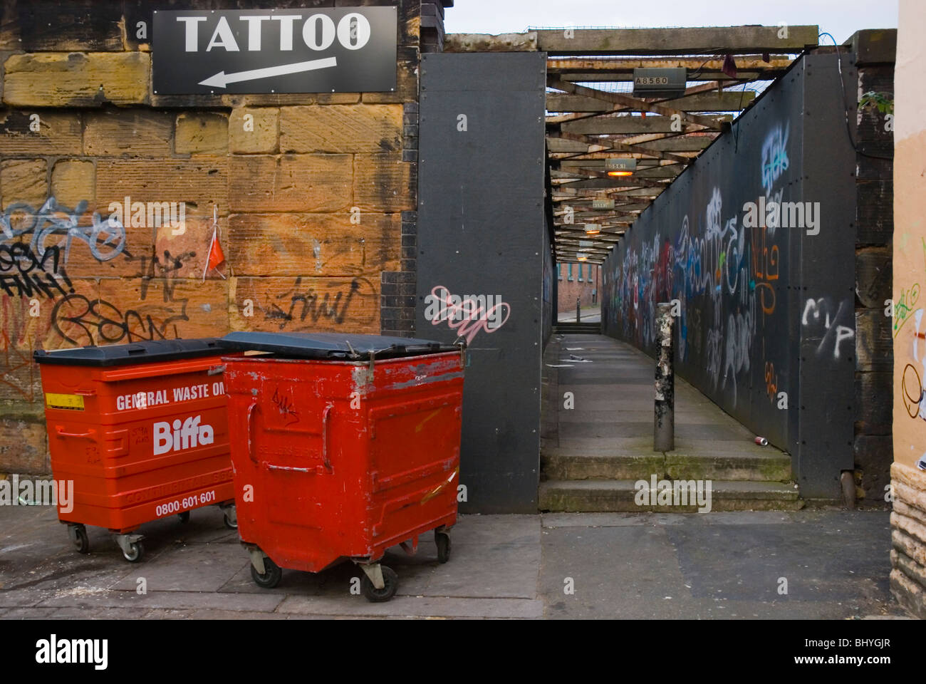 Alley the Ropewalks area Liverpool England UK Europe Stock Photo - Alamy