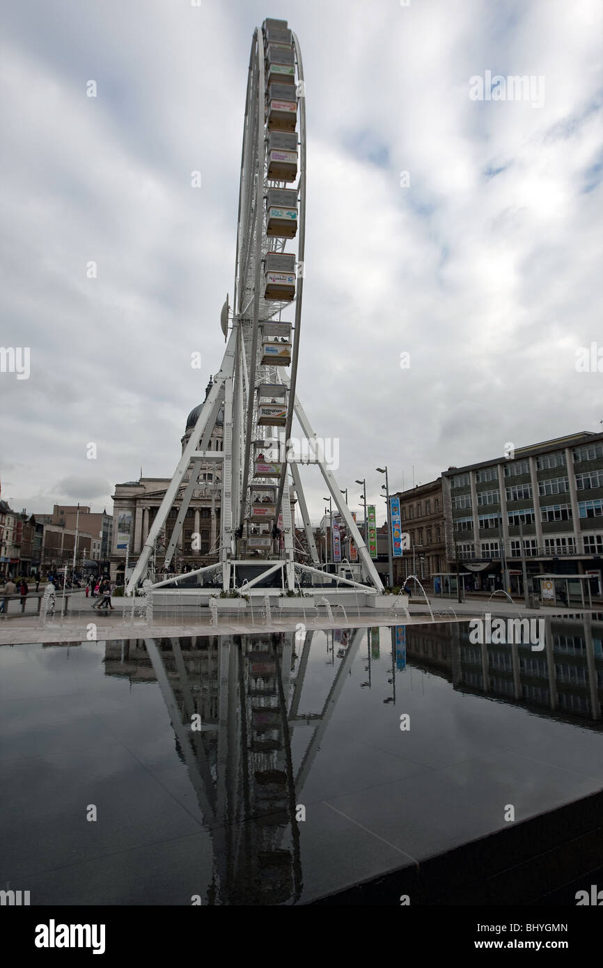 Ferris wheel, Nottingham market square Stock Photo - Alamy