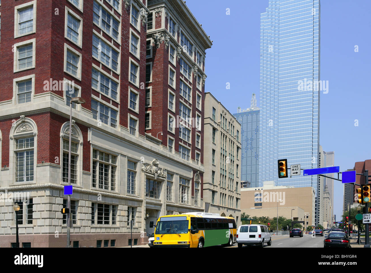 Dallas downtown city urban view with buildings Stock Photo - Alamy