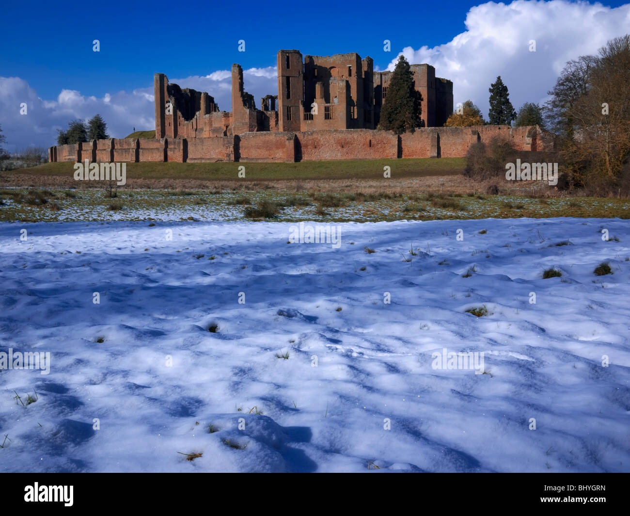 kenilworth castle warwickshire the midlands england uk Stock Photo - Alamy