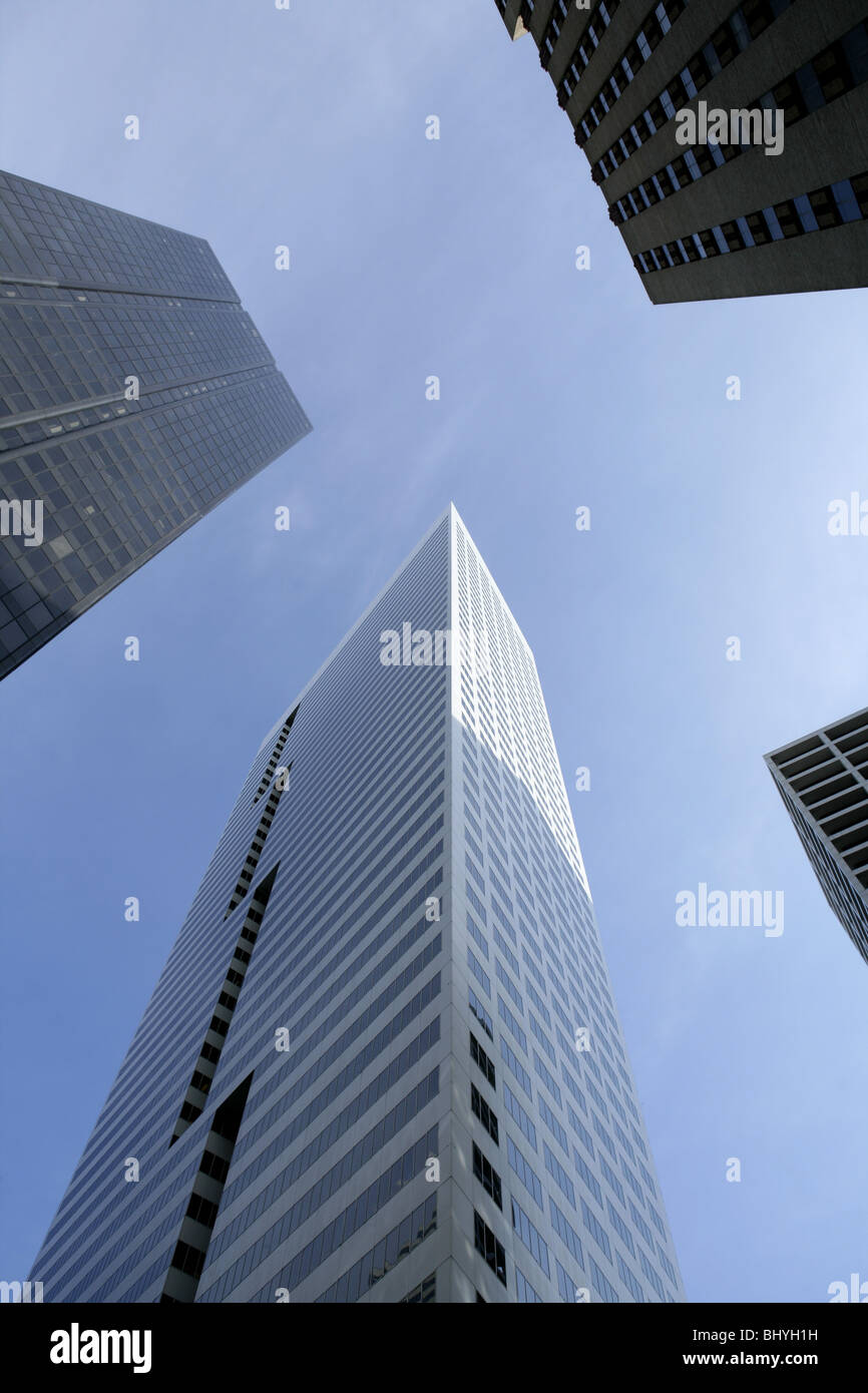 Downtown Houston Texas buildings urban city skyscrapers Stock Photo - Alamy