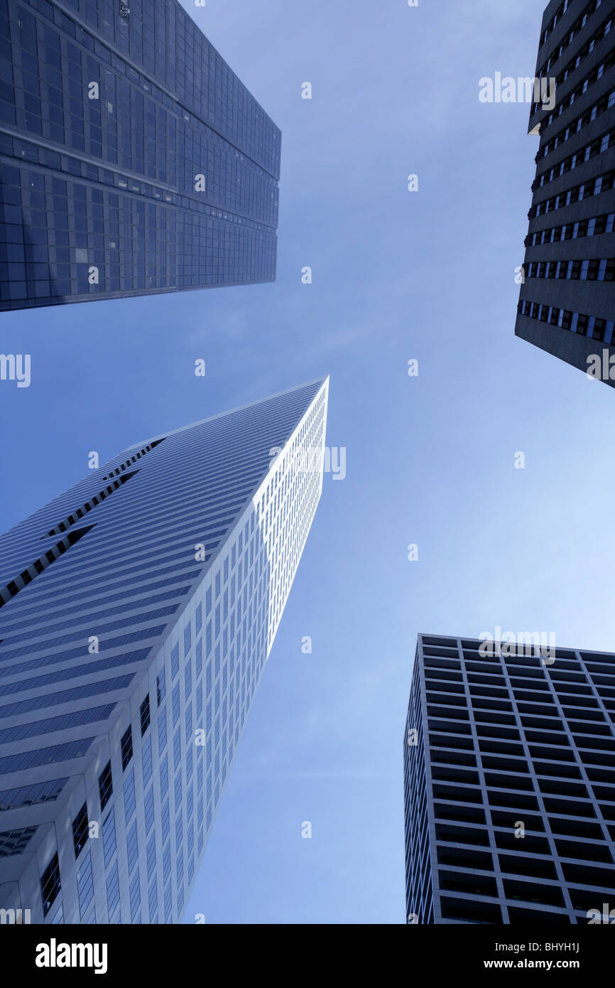 Downtown Houston Texas buildings urban city skyscrapers Stock Photo - Alamy
