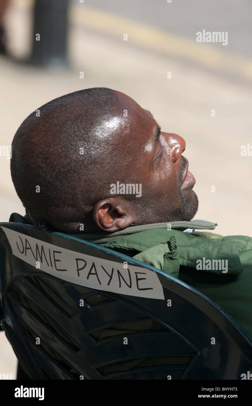 Actor Paterson Joseph of Survivors tv series relaxing in director's ...