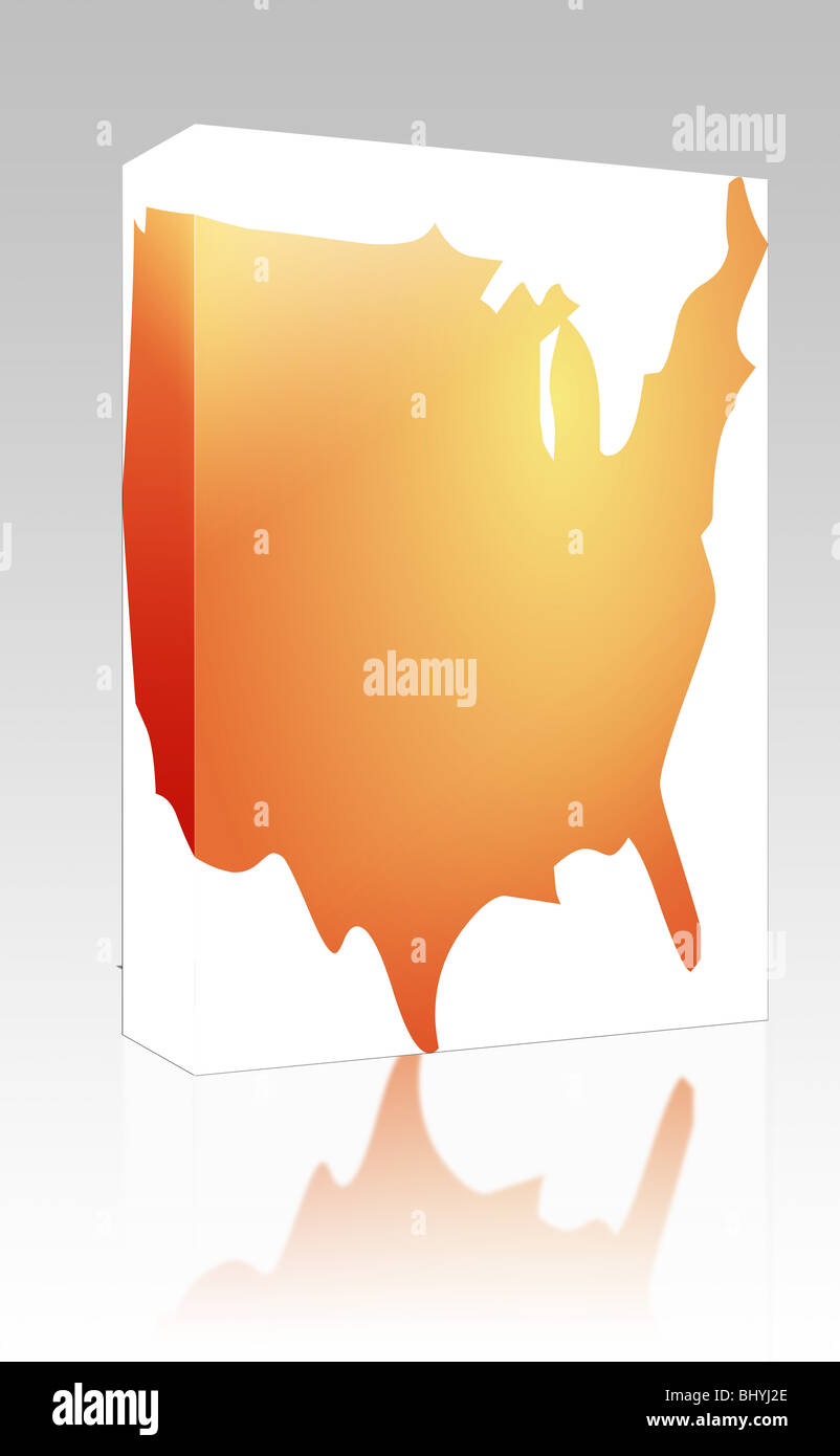 Software package box map of the americas hi-res stock photography and ...