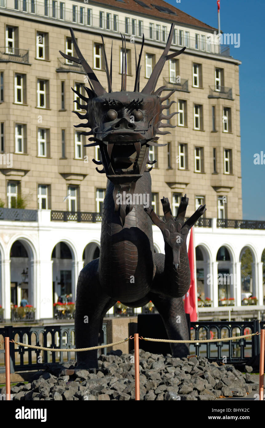 Copper dragon city hall market hi-res stock photography and images - Alamy