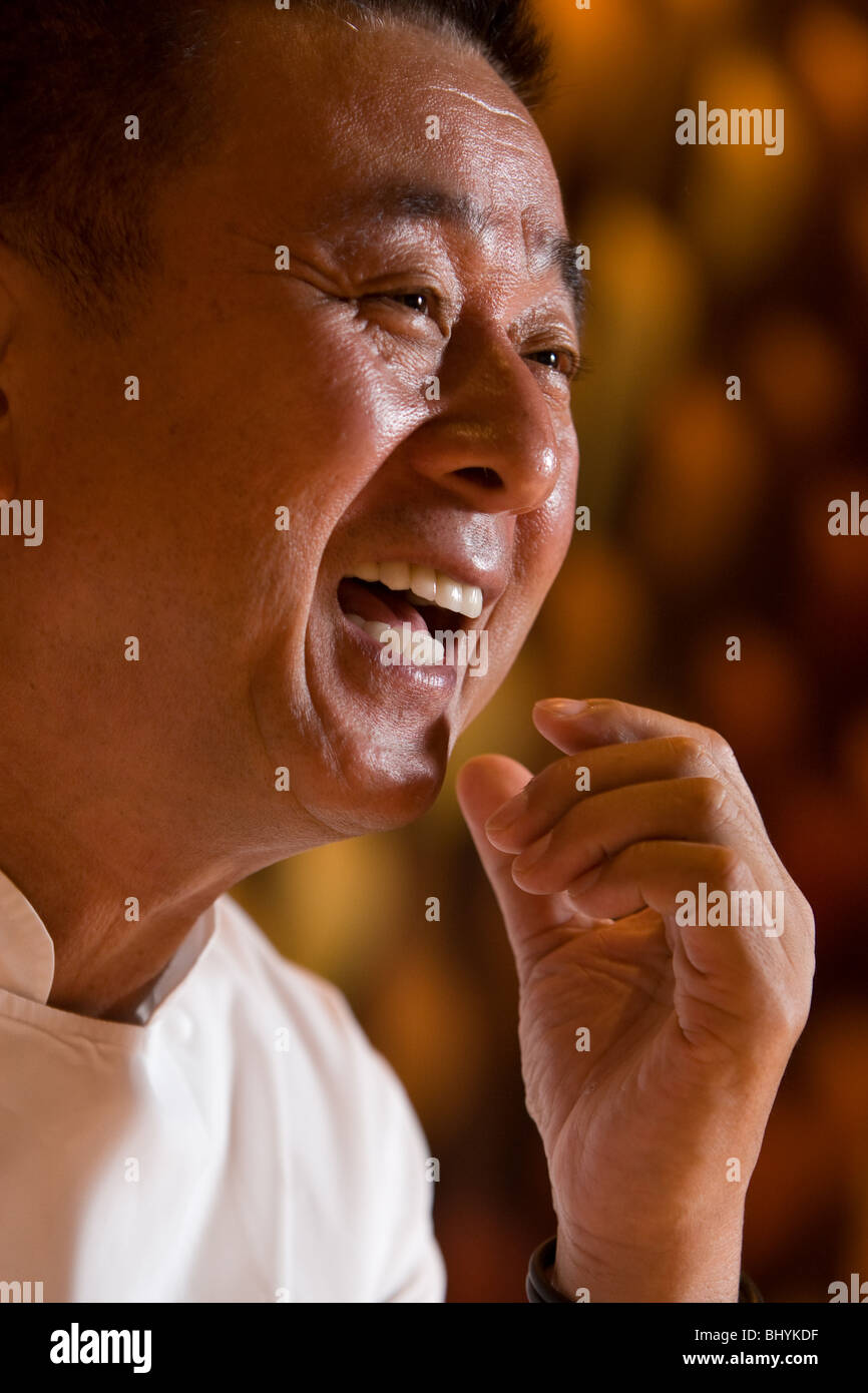 Chef and owner of 'Nobu' restaurants, Nobuyuki Matsuhisa, Tokyo, Japan ...