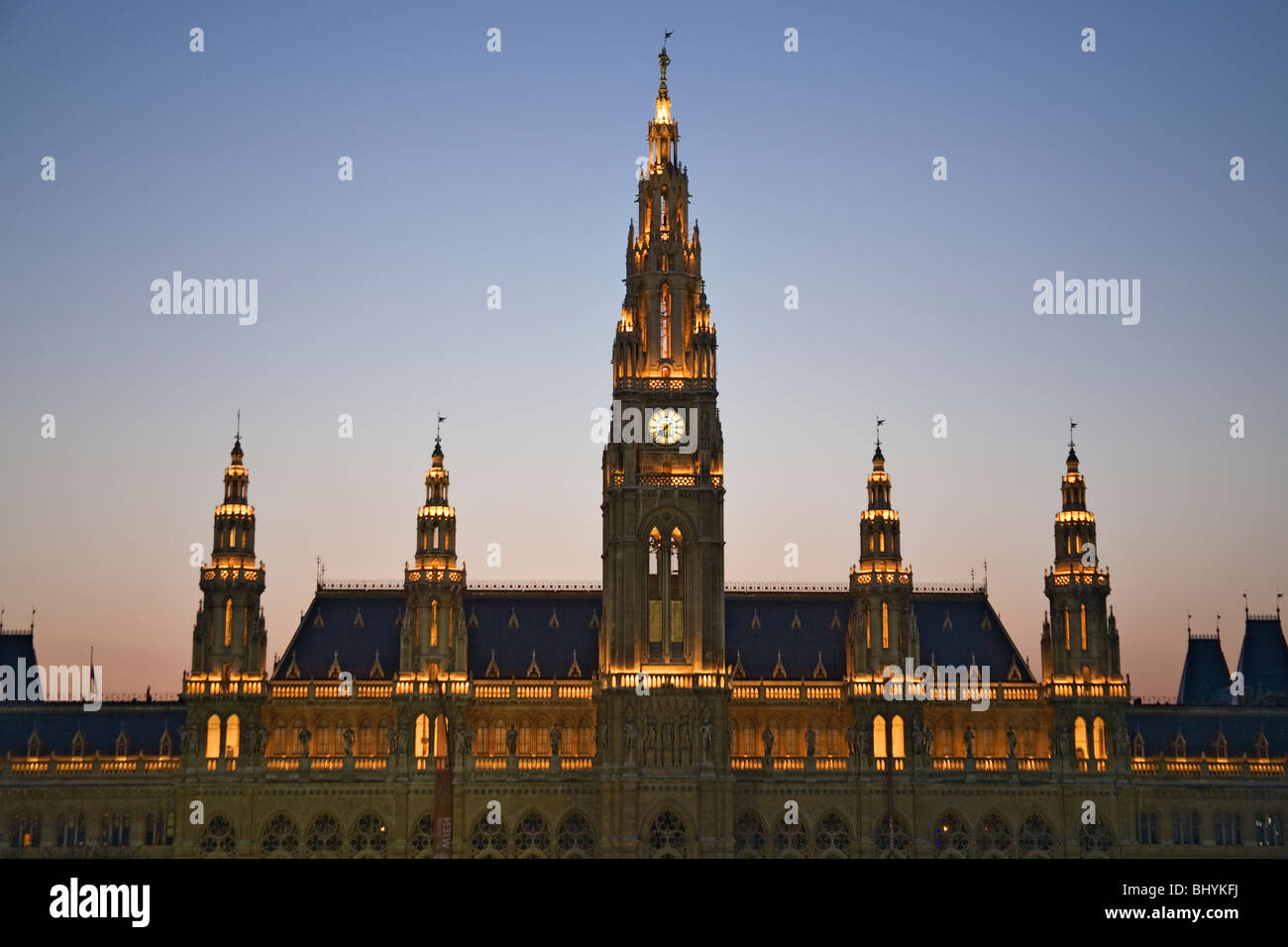 town hall square in Vienna Stock Photo - Alamy