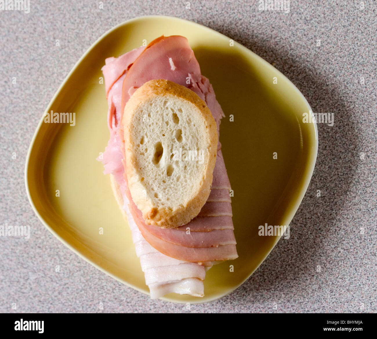 bread with ham Stock Photo - Alamy