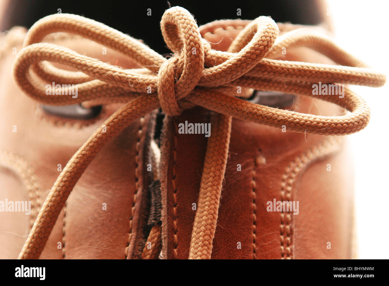 Shoe with tying lacing Stock Photo - Alamy