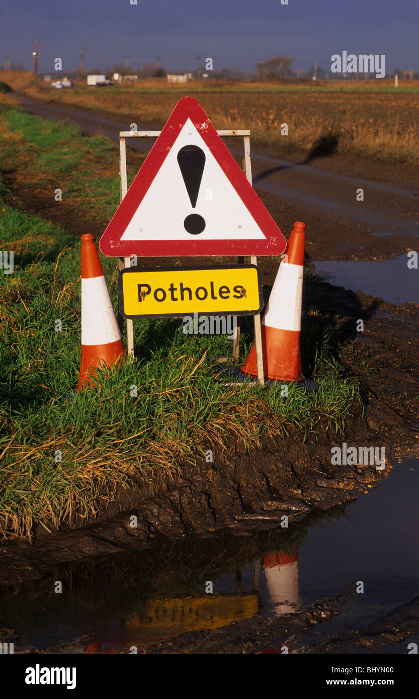 Potholes Traffic Sign Stock Photos & Potholes Traffic Sign Stock Images ...
