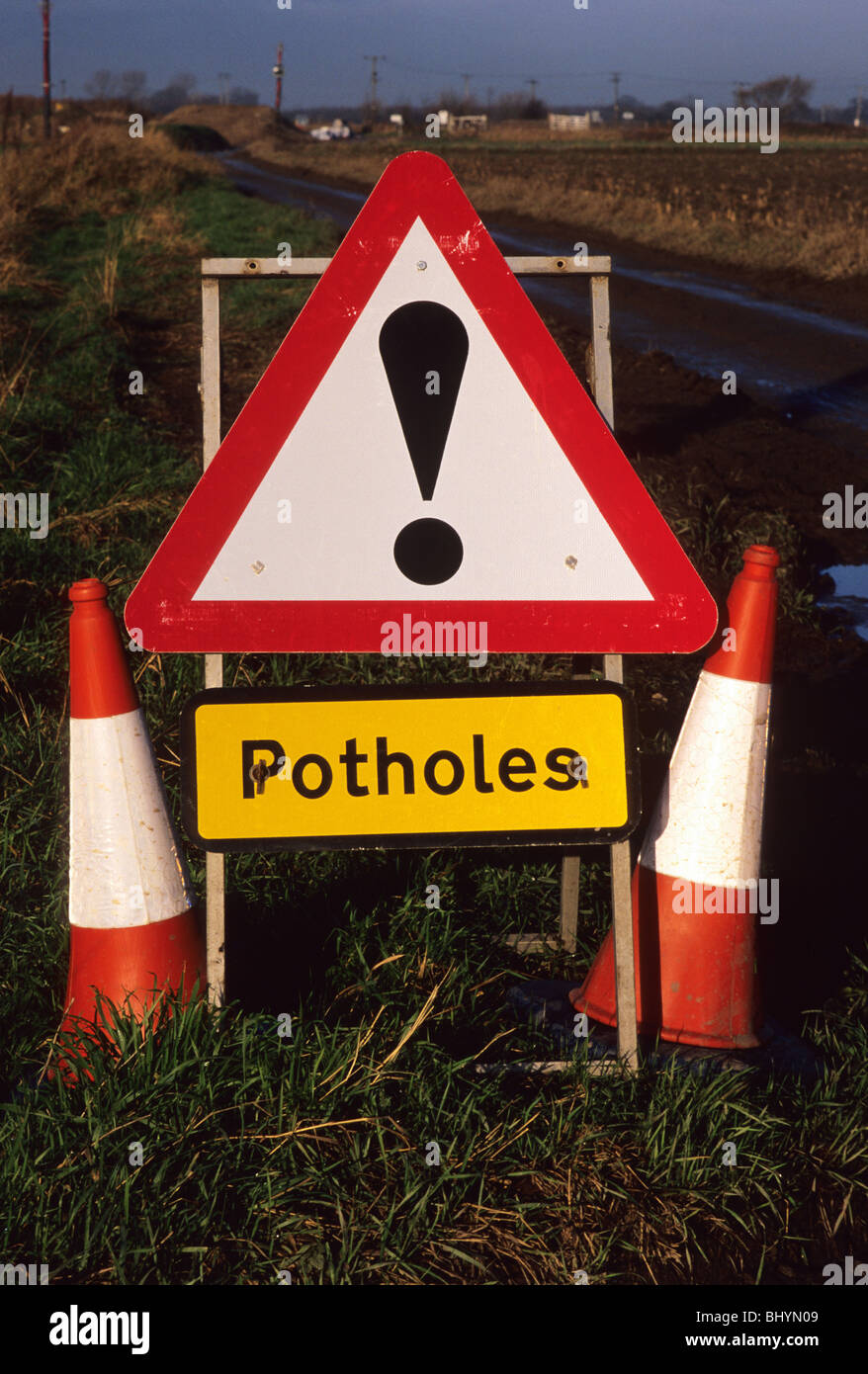 Potholes Traffic Sign Stock Photos & Potholes Traffic Sign Stock Images ...