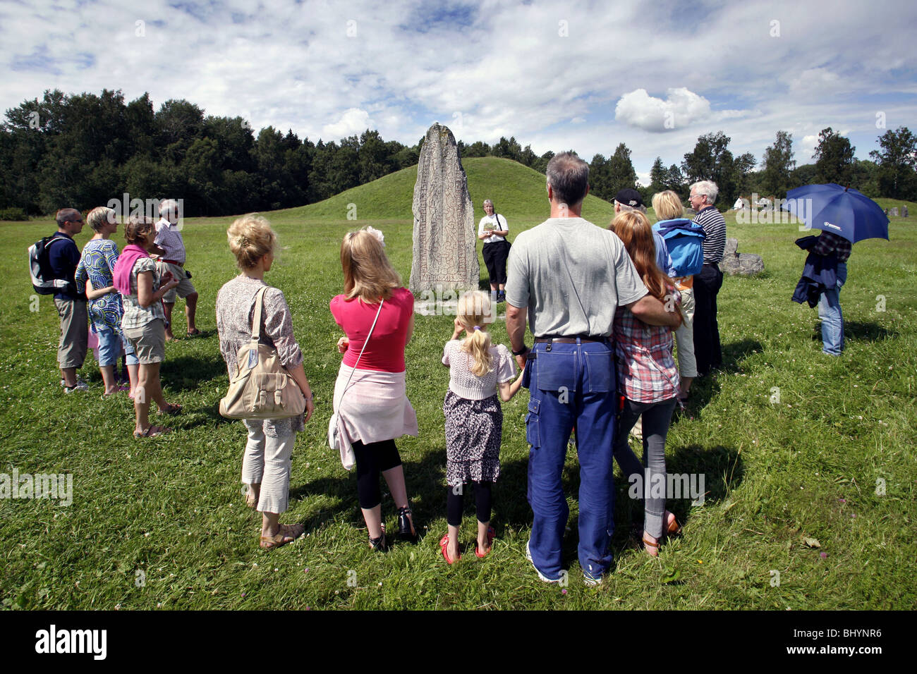Runestone, Anundshög, Västerås, Västmanland, Sweden Stock Photo - Alamy