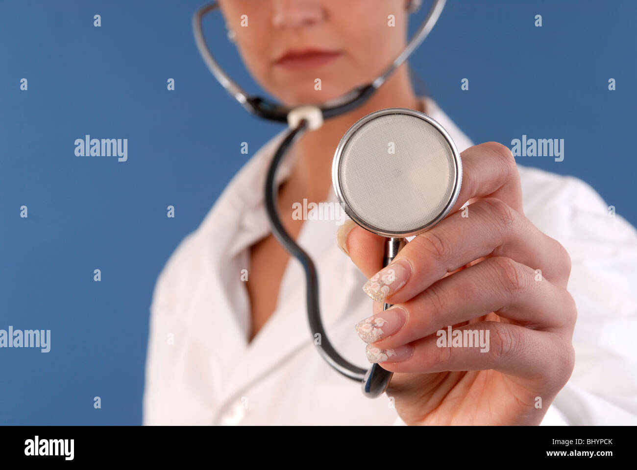 Doctor with stethoscope Stock Photo - Alamy